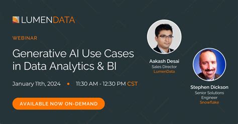 Generative Ai Use Cases In Data Analytics And Business Intelligence