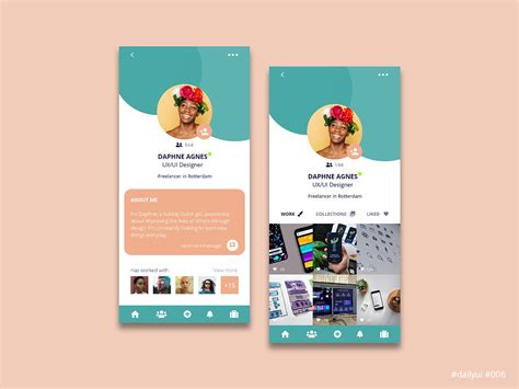 Daily UI Design Challenge 006 User Profile On Behance