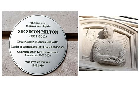 Sculpture Honour For Deputy Mayor Sir Simon Milton London Evening Standard The Standard