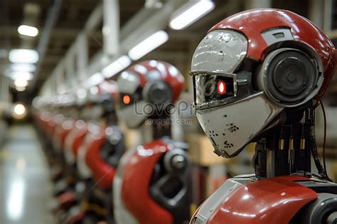 생산 라인의 로봇