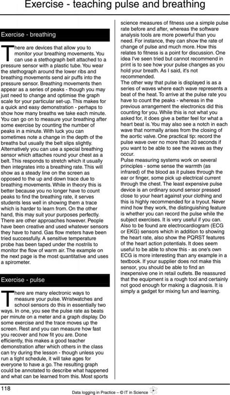 Exercise Pulse Breathing Temperature Roger Frost Science Sensors And Automation