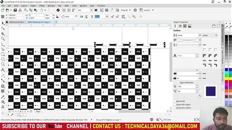 How To Make Selfie Backdrop 20feet X 10feet Using Coreldraw Print Large File Using Coreldraw