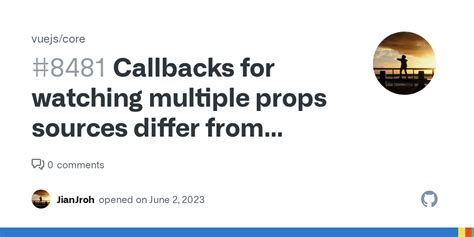 Callbacks For Watching Multiple Props Sources Differ From Wrapped