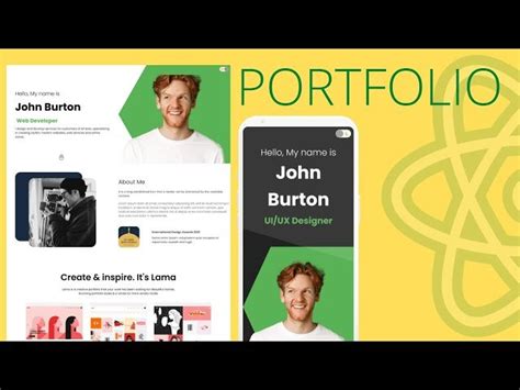 Free Video React Portfolio Website Build And Deploy Responsive