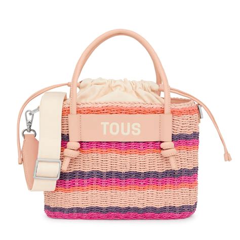 Medium Taupe Colored Tote Bag Scoubidou Tous
