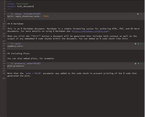 Knitting To Output With Rmarkdown