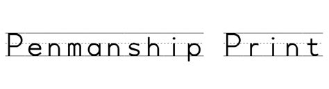 Penmanship Print Font