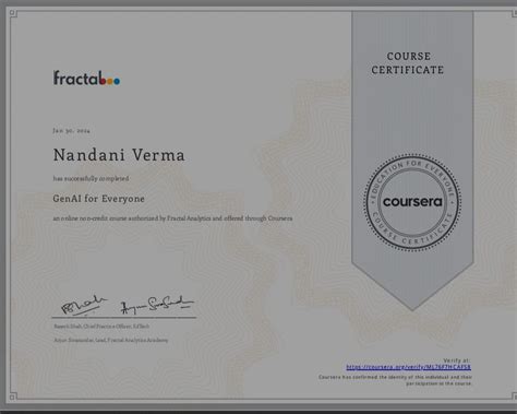 I Am Delighted To Share That I Have Completed The Generative Ai For