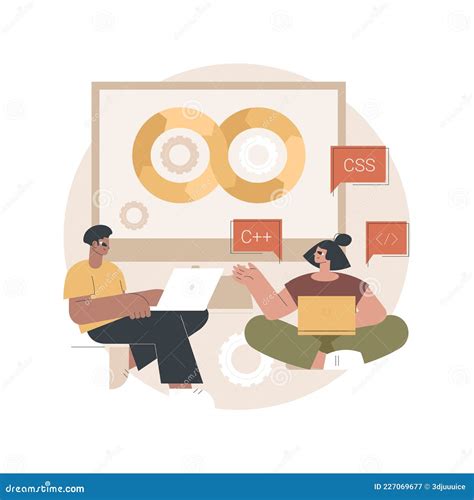 Devops Team Abstract Concept Vector Illustration Stock Vector Illustration Of Integrated