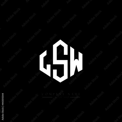 Lsw Letter Logo Design With Polygon Shape Lsw Polygon Logo Monogram Lsw Cube Logo Design Lsw