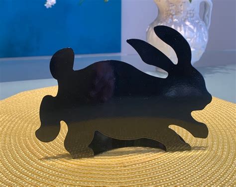 Vintage Black Metal Rabbit Candle Holder By Home Interiors Etsy