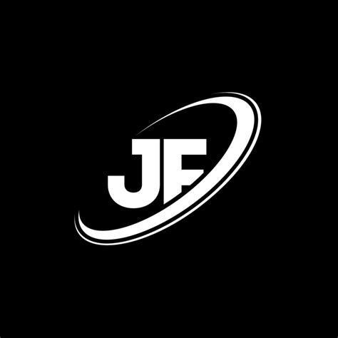 Diseño Del Logotipo De La Letra Jf Jf Letra Inicial Jf Círculo