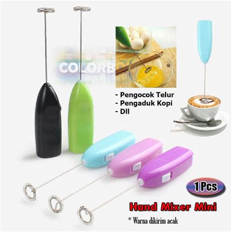 MR Mini Mixer Hand Mixer Portable Pengocok Telur Pengaduk Telor Pengocok Minuman Kopi Susu