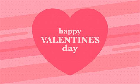 해피 발렌타인 데이 2월 14일 연례 기념 커플 애호가를위한 낭만적 인 휴가 하트 모양의 발렌타인 카드 레드와 핑크 파티 디자인 포스터 카드 배너 및 배경 벡터