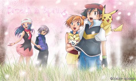 Pikachu Dawn Ash Ketchum Misty Togepi And More Pokemon And More Drawn By Xruka Danbooru