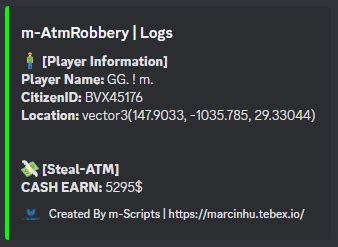 FREE QB M AtmRobbery Steal ATM S FiveM Releases Cfx Re Community