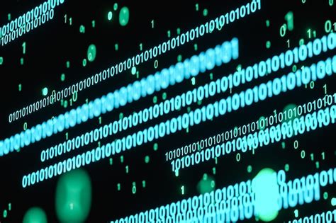 premium photo glowing binary digit with dark background 3d rendering