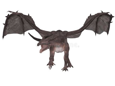 3d Render Of A Dragon Stock Illustration Illustration Of Danger