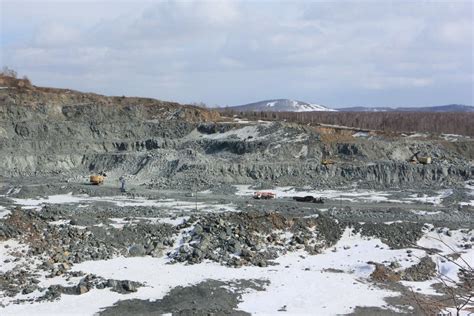 Extraction Of Minerals By Open Pit Quarry Stock Image Image Of