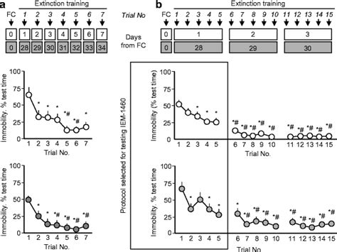 Comparison Of Different Extinction Training Protocols A 7 × 1 Protocol