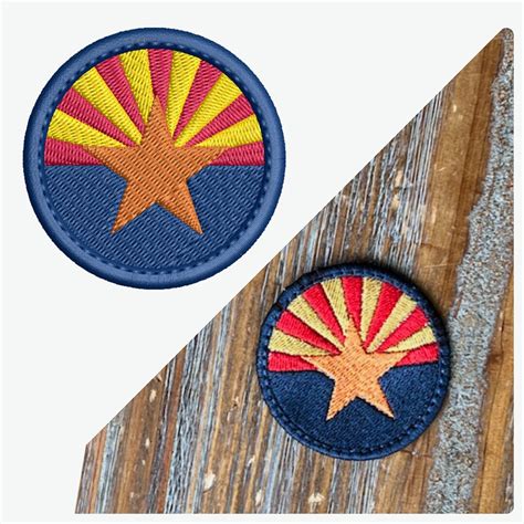 Ith Arizona Flag Patch Machine Embroidery Design Arizona Patch
