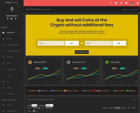 Crypto Dark Bootstrap Admin Templates