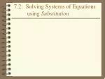 PPT Solving Systems Of Equations By Substitution PowerPoint Presentation ID