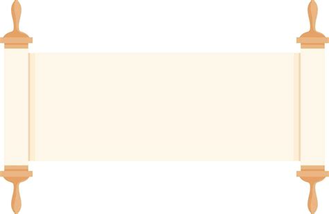 Flat Style Blank Scroll Paper Icon In Brown And White Color Vector Art At Vecteezy