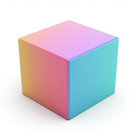 A Colorful Cube With A Colorful Bottom That Says Colorful Premium AI Generated Image