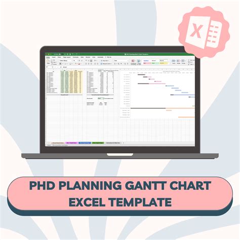 Phd Planning Gantt Chart Excel Template Pitch Science