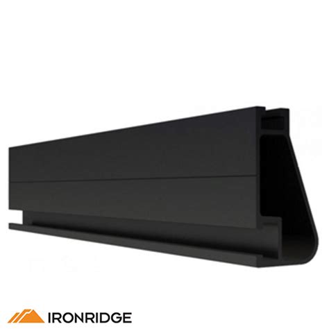 Ironridge Xr100 Rail 168″ 14 Feet Black For 4 Modules In Portrait Solerus Energy