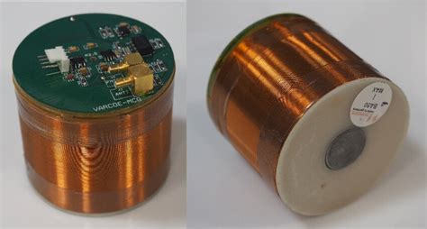 Photograph Of The 7 Cm Diameter Coil Sensors Used The 2 Cm Diameter Download Scientific