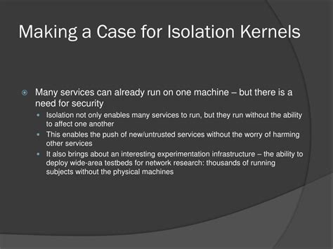 PPT Maximizing Service Efficiency With Denali Isolation Kernel PowerPoint Presentation ID