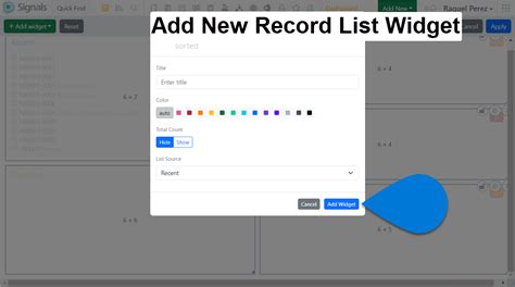 Signals Notebook Add A Bookmarks To The Signals Dashboard In Signals