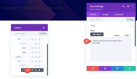 How To Design Css Text Backgrounds In Divi Using Background Clip