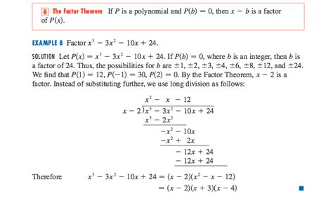 Factor Theorem