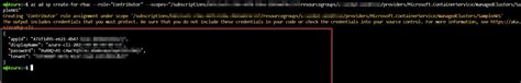 Azure Az Ad Sp Create For Rbac Rolecontributor Missing