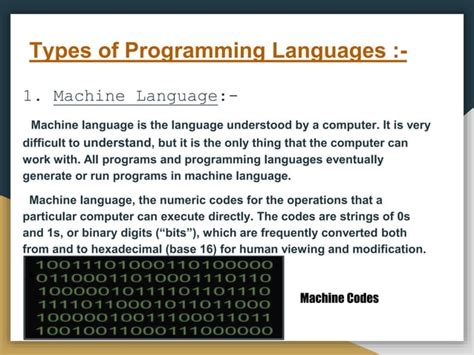Programming Languagespptx Programming Languages Computing