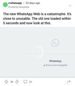 WhatsApp Web Not Working Or Loading Slowly After Recent Update