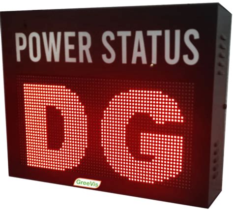 Eb Dg Power Status Led Display Eb Dg Power Status Indicator Led Sign Manufacturer From Chennai
