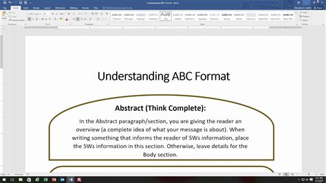 Applying Abc Format To The Letter Assignments Youtube