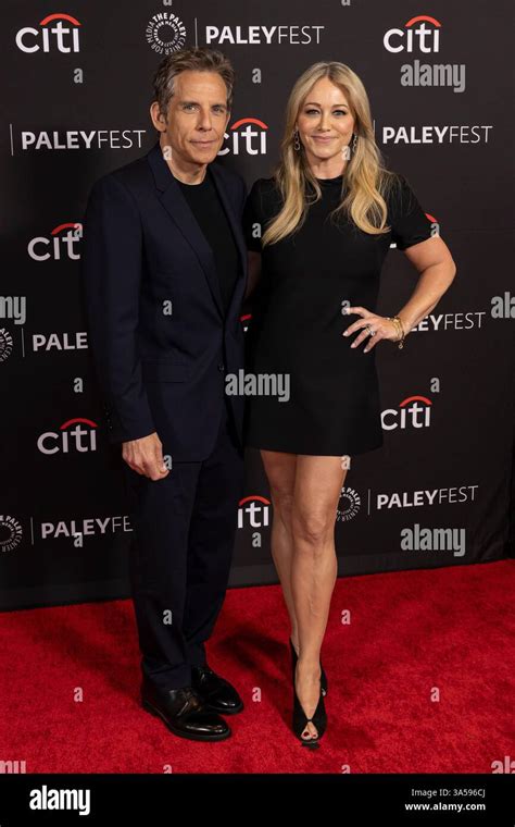 Ben Stiller And Christine Taylor Attend The Arrivals Of Paleyfest Las