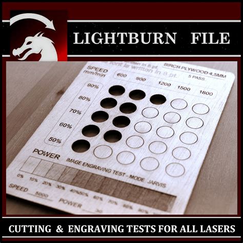 Laser Cut Test File Svg Lightburn Laser Test Files Engrave Test Cut Test Plywood Laser