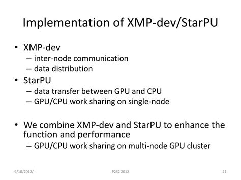 Ppt Gpu Cpu Work Sharing With Parallel Language Xcalablemp Dev For