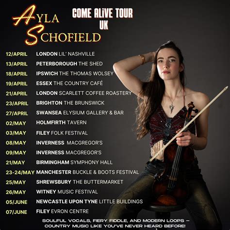 Ayla Schofields Come Alive Tour Brighton And Hove News