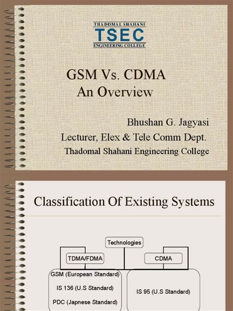 Gsmcdma1ppt Code Division Multiple Access Telecommunications
