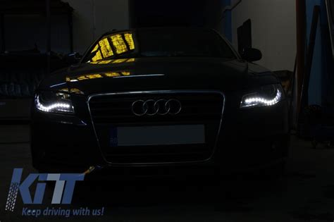 Headlights Led Suitable For Audi A4 B8 8k 2008 2011 With Daytime