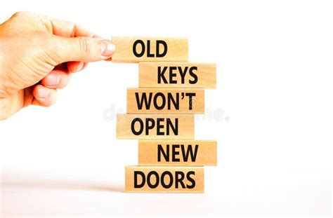 Old Keys Do Not Open New Doors Symbol Concept Words Old Keys Do Not Open New Doors Beautiful