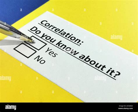 Correlation Hi Res Stock Photography And Images Alamy