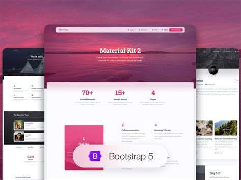 Material Kit Open Source Ui Kit For Vuejs React Bootstrap And Other Frameworks Rvuejs